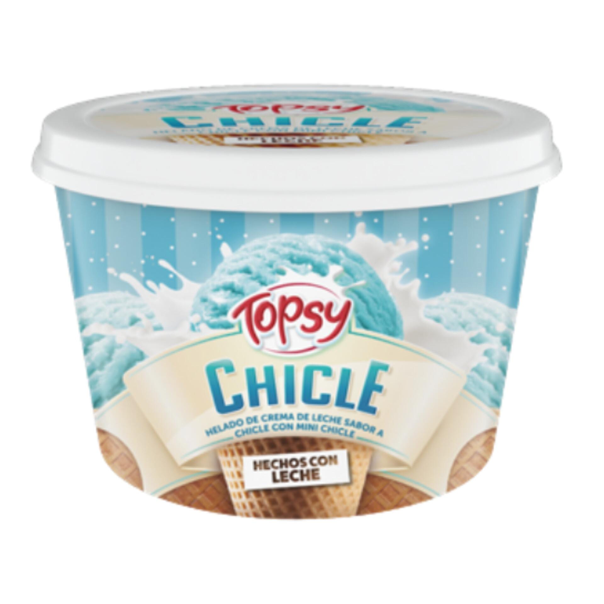 Helado Topsy Chicle 1Lt - ALMACENES CORSA